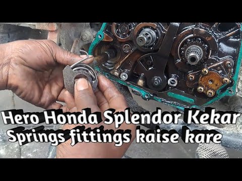 Hero Honda Splendor Kekar Springs fittings kaise kare - YouTube