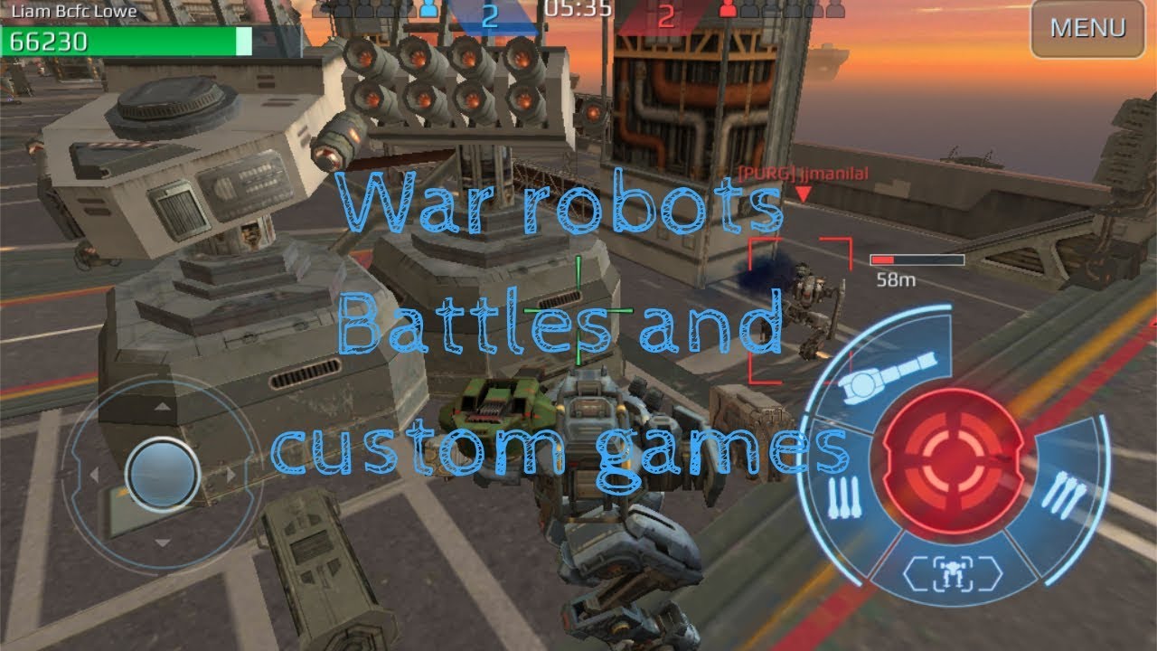 War robots: Battles and Custom battles - YouTube