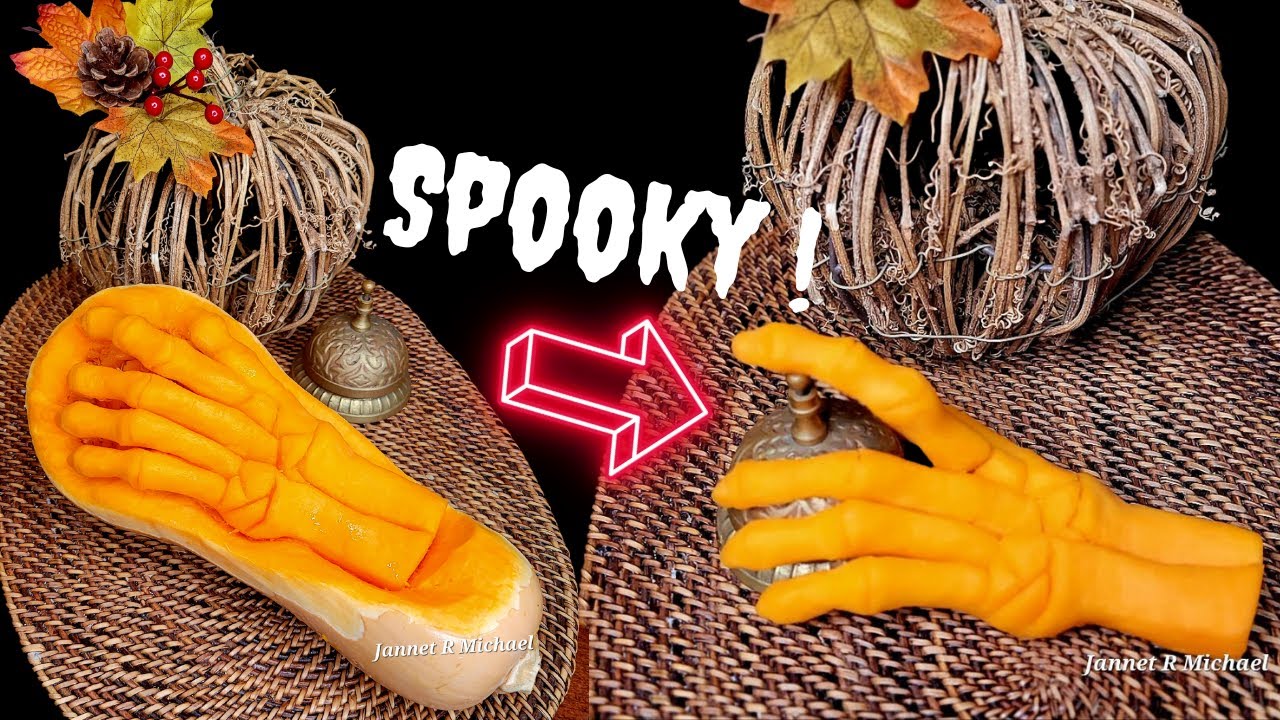 Pumpkin Carving: A Spooky Hand-carved Pumpkin Skeleton Animation! - YouTube