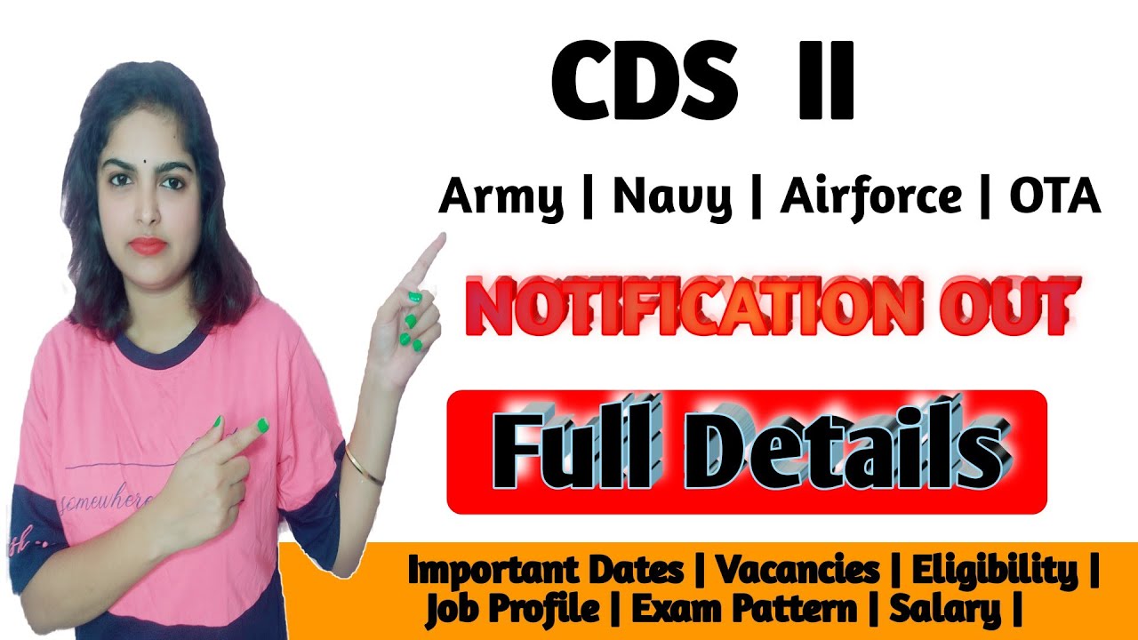 upsc cds exam full details | upsc cds 2 2023 notification | upsc cds ...
