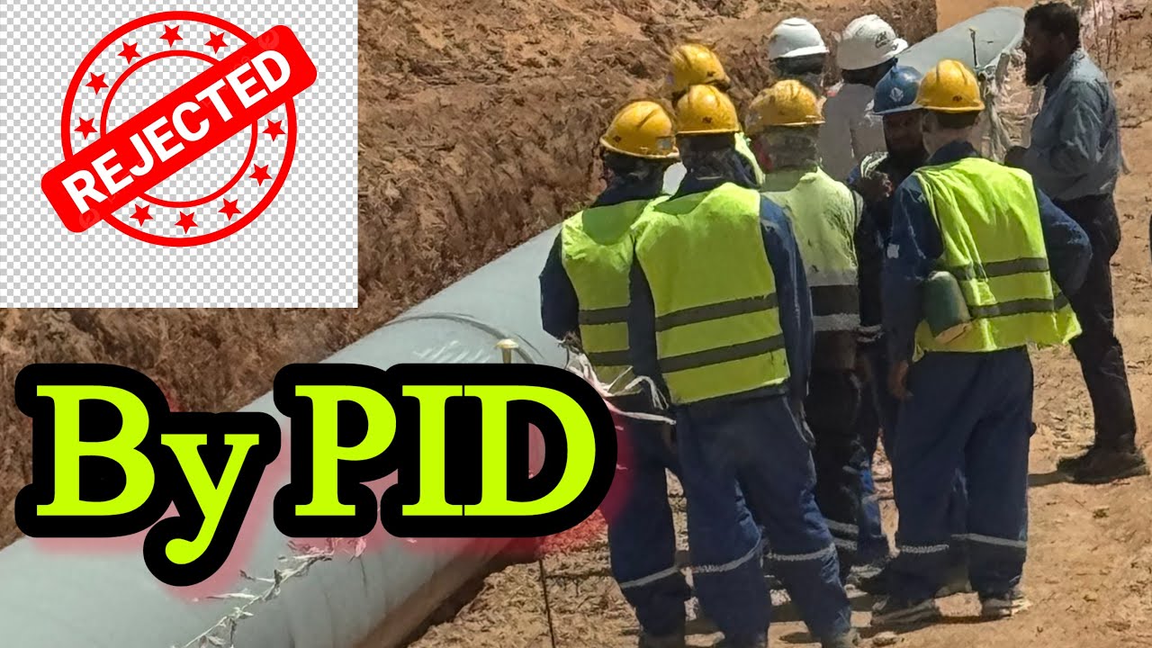 Rejected Paint (Coating) by PID in Aramco| let him try to again repair ...