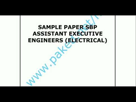 Assistant Executive Engineers Sample Test Paper For SNGPL Sui Gas Nts ...