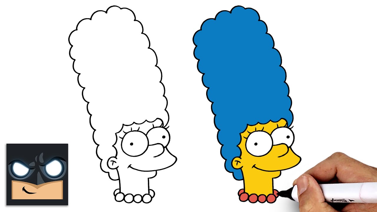How to Draw Marge Simpson | The Simpsons - YouTube
