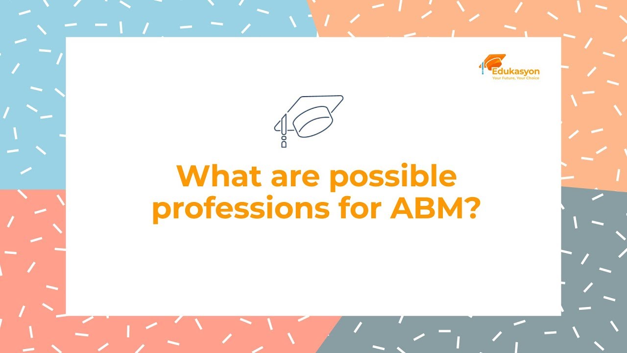 What are the possible professions for ABM? - YouTube
