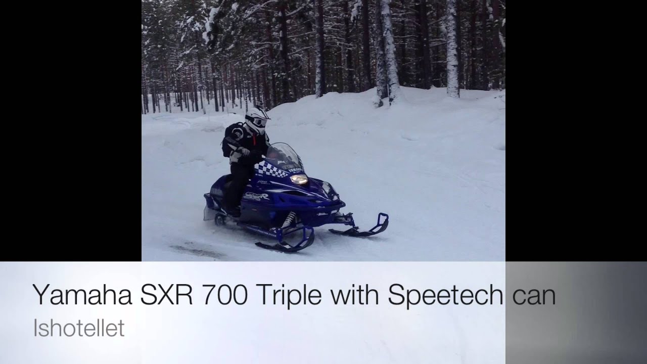 Yamaha SXR 700 Triple with Speedtech Can - YouTube