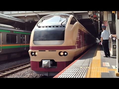 【臨時特急小江戸川越の風号川越行き(往路)】E653系K70編成(国鉄色風塗装)がミュージックホンを鳴らして大宮駅11番線を発車するシーン(????M)2024/07/13 - YouTube