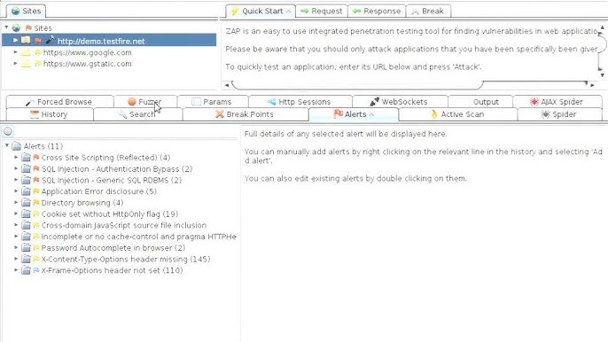 Owasp Zed Attack Proxy