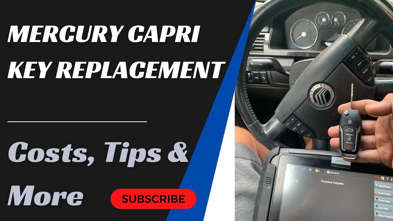 Mercury Capri Key Replacement - How to Get a New Key. (Tips to Save ...