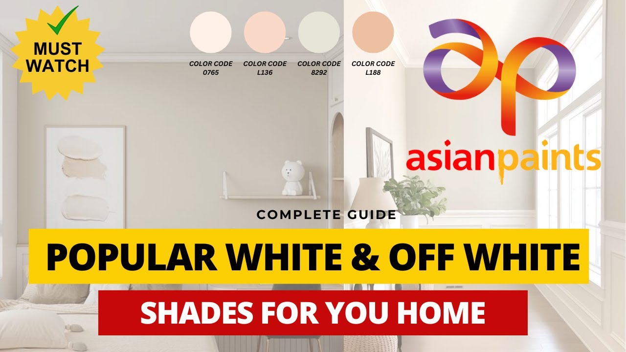 ASIAN PAINTS TOP WHITE OFF WHITE SHADES WITH CODES asianpaints 