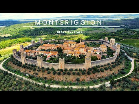Monteriggioni Tuscany Italy 4K drone footage - YouTube