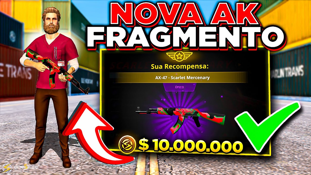 PEGUEI A NOVA AK DE FRAGMENTO DO NOVO EVENTO DO ONE STATE RP - YouTube