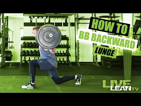How To Do A BARBELL REVERSE LUNGE | Exercise Demonstration Video and ...