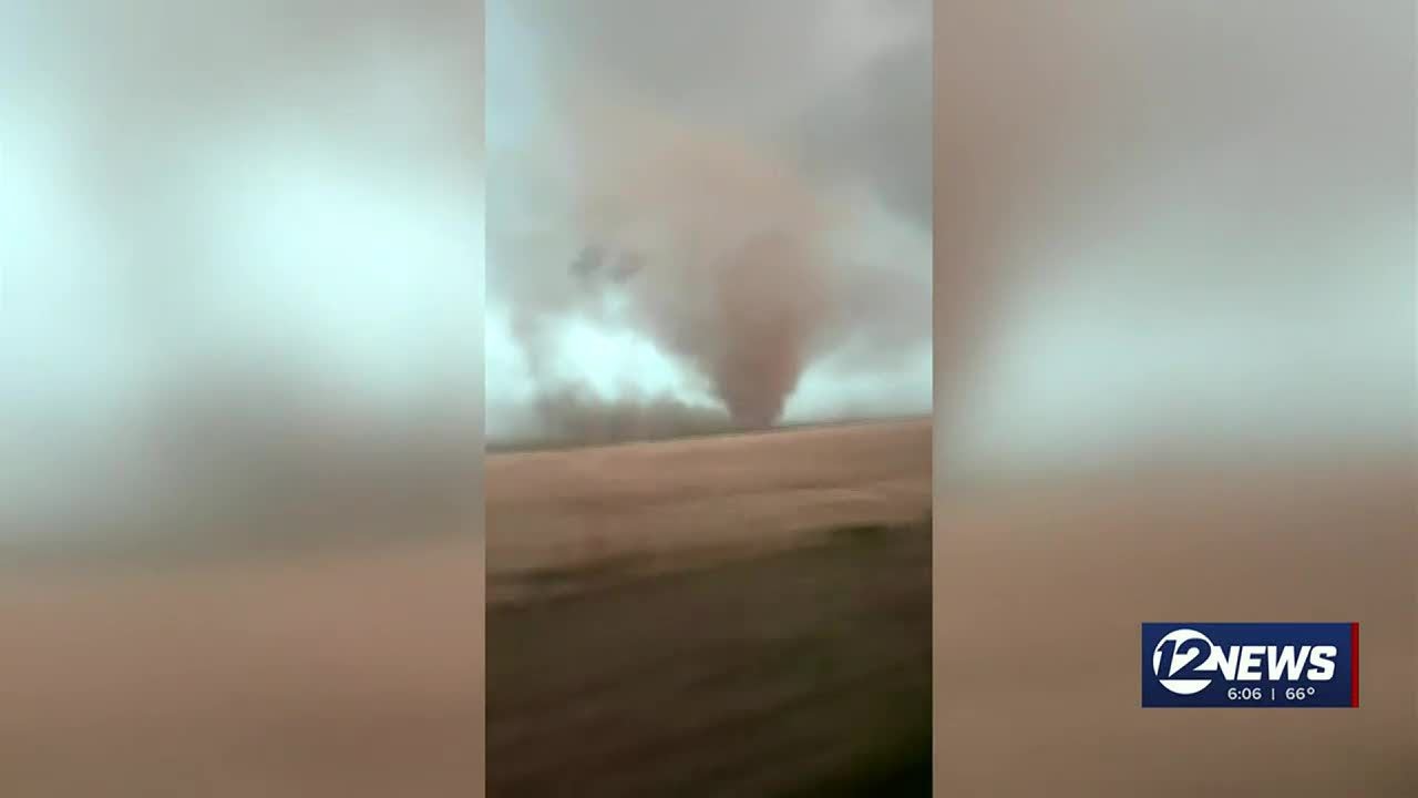 Storm shots show powerful wind, hail-covered ground from Kansas storms ...
