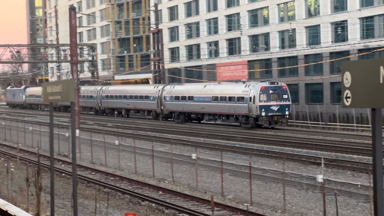 Amtrak Charter Extra Departs Washington DC with Metroliner Conference ...