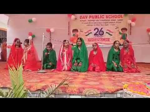 folk song of dav public school Narhan panapur on Republic Day Celebration