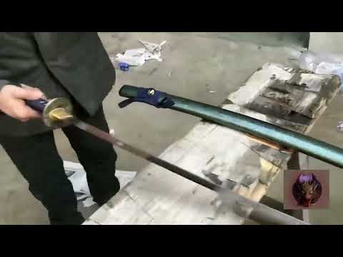 Life-size Carbon Steel Heavenly Frog Katana