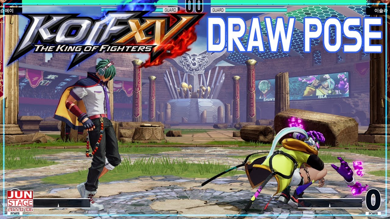 [KOF XV] 타임오버 포즈 모음 (DRAW POSE) - YouTube