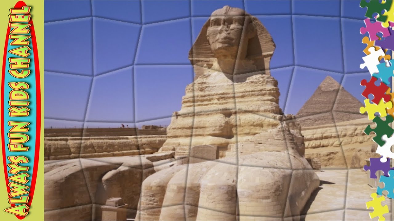 Great Sphinx of Giza Egypt puzzle jigsaw nursery rhymes video for kids ...