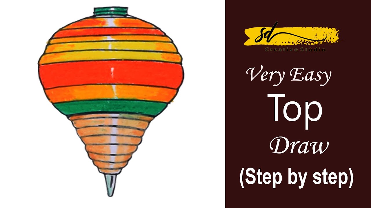 how to draw top easy step by step |easy latim drawing |*Exclusive ...