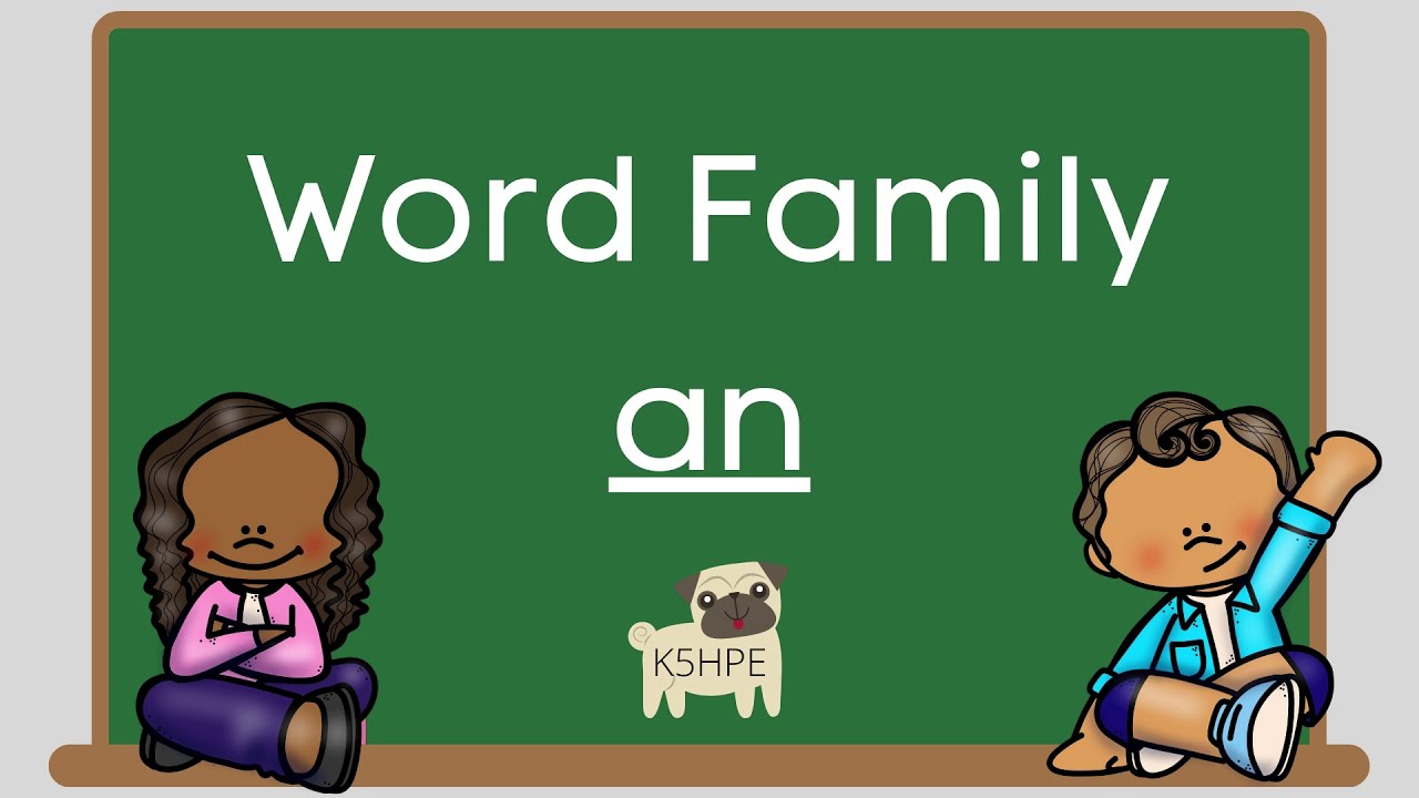 Word Family An, Phonics, Phonograms, Reading, Virtual School, Online ...