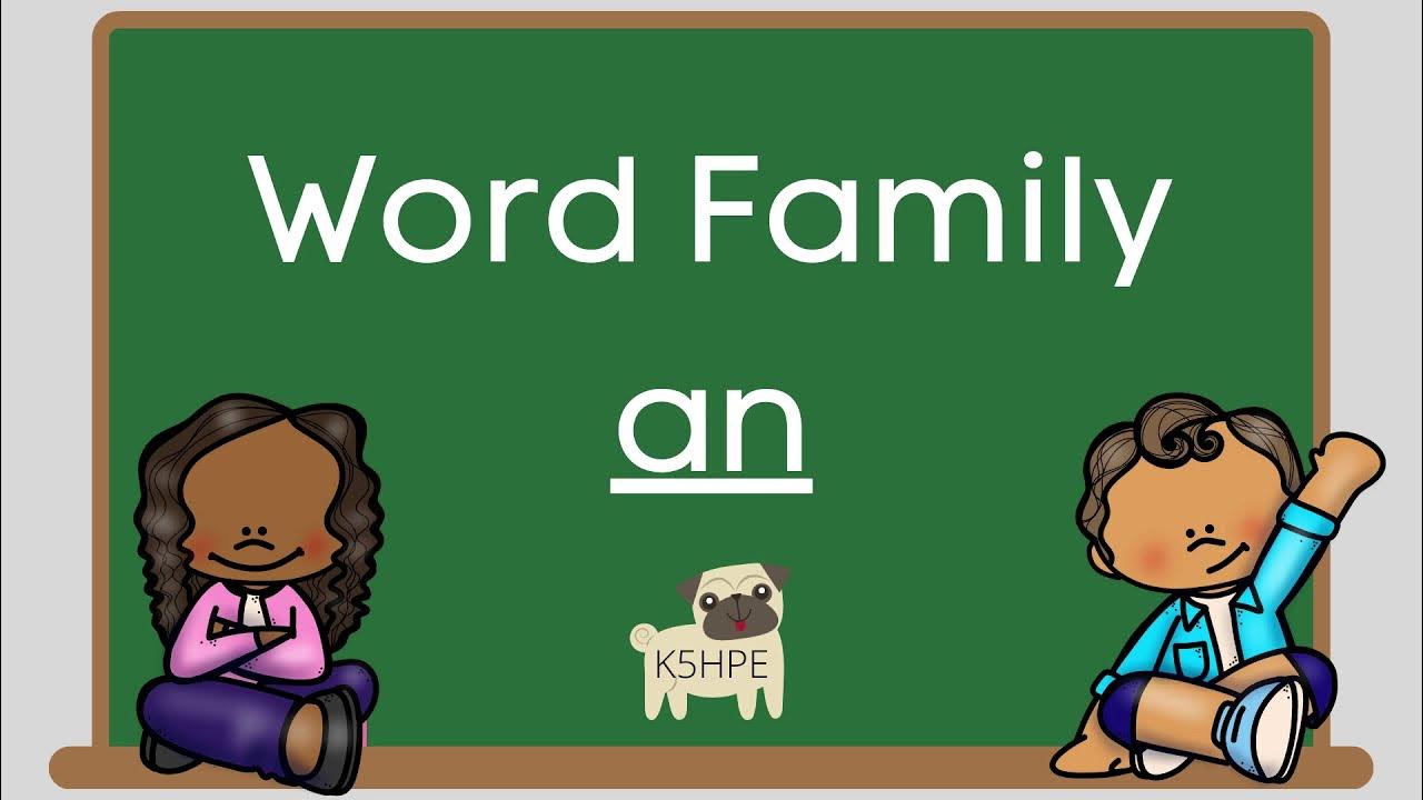 Word Family An, Phonics, Phonograms, Reading, Virtual School, Online ...