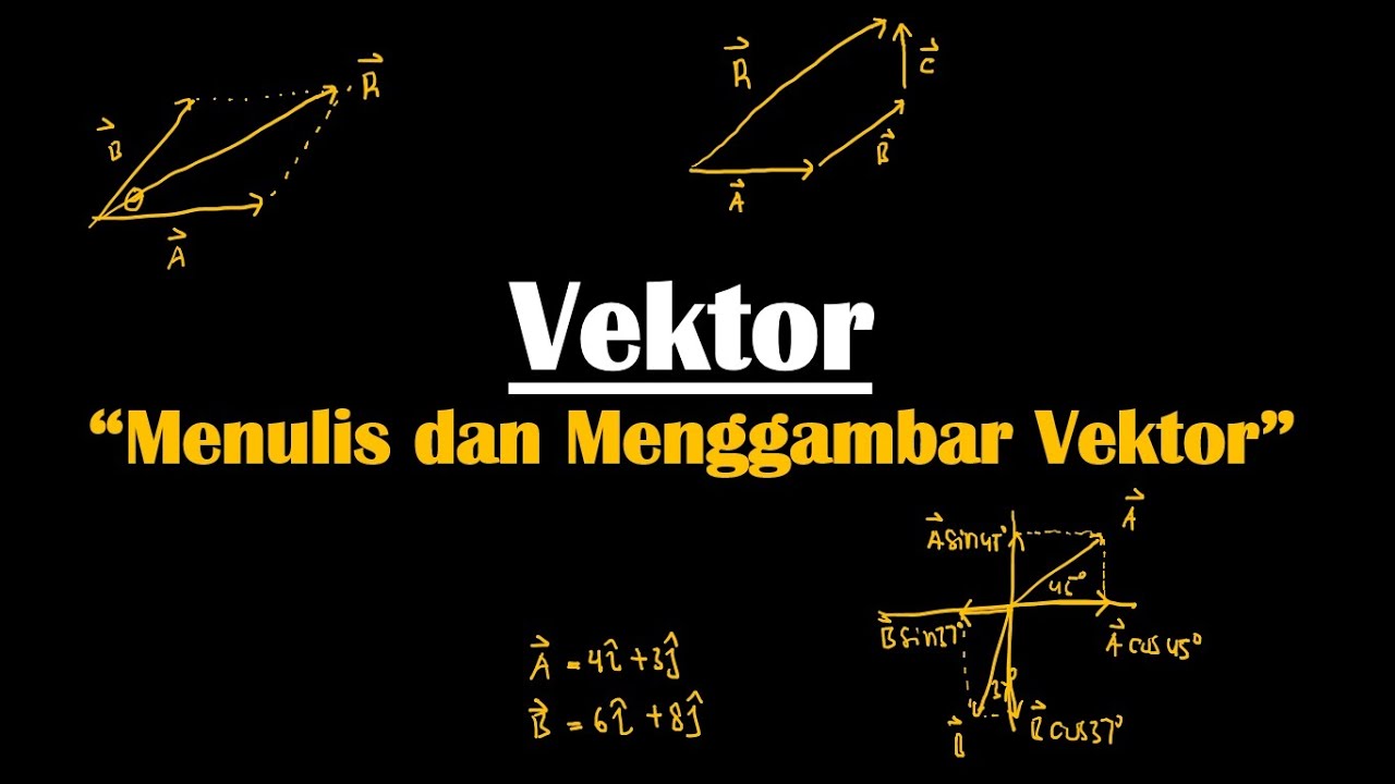 VEKTOR: MENULIS DAN MENGGAMBAR VEKTOR (PART 3) - YouTube