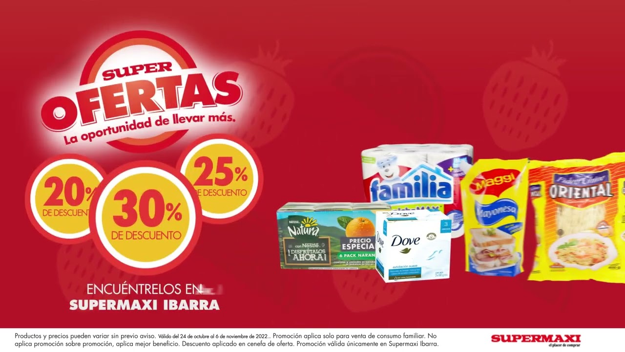 Encuentre los mejores beneficios - Supermaxi Ibarra - YouTube