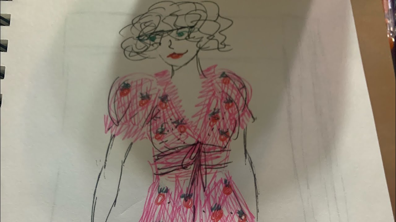 Finishing the Strawberry Dress - YouTube