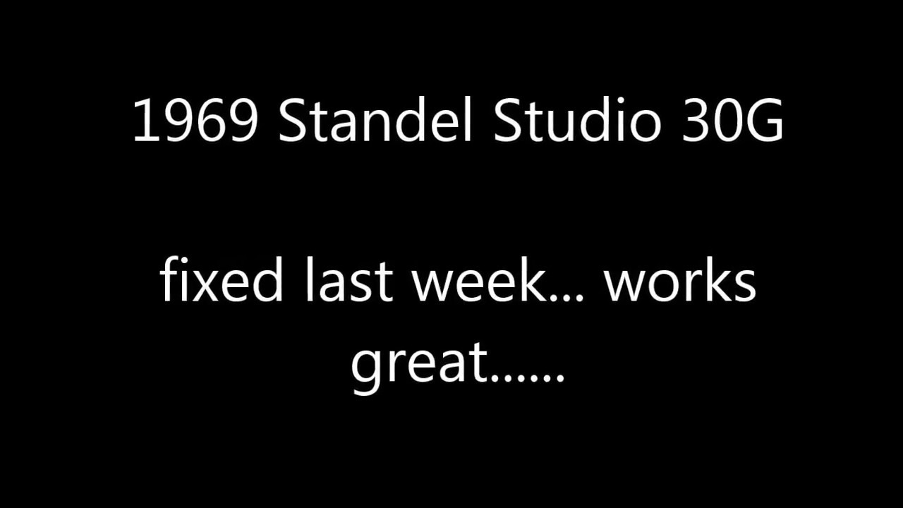 Standel Studio 30G reverb issue gets addressed... the problem was funny ...