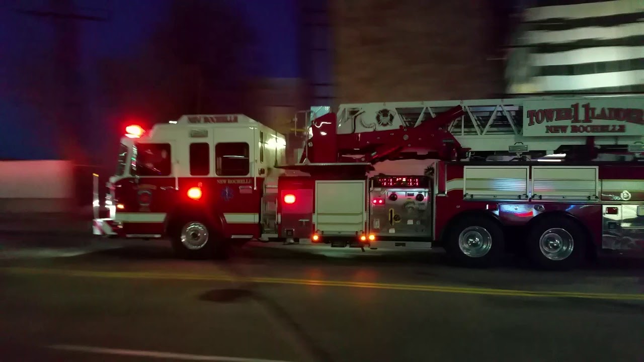 New Rochelle Fire Department responding - YouTube