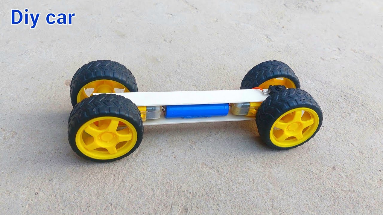 how to make a Diy car at home easy-diy gear motor car kaise banaye ...