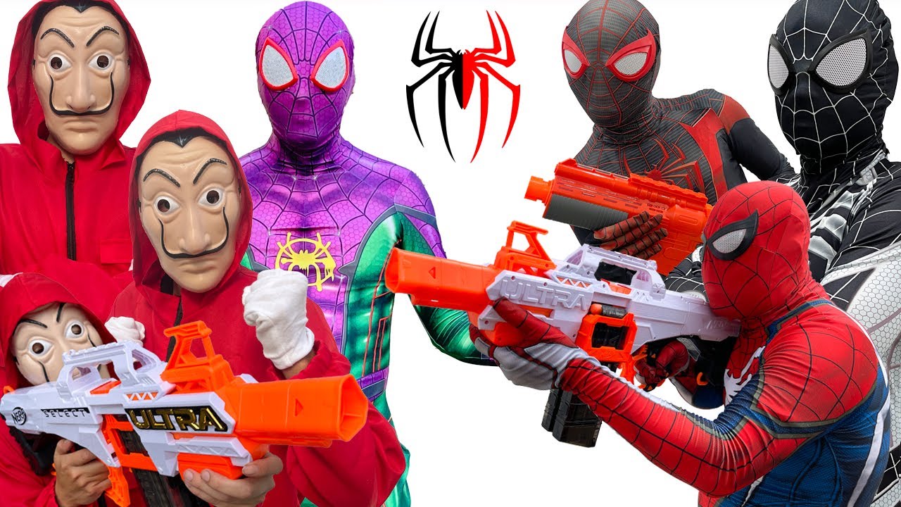 TEAM SPIDER MAN VS BAD GUY TEAM . WHITE SPIDER IS IMPOSTOR MORE , LIVE ...