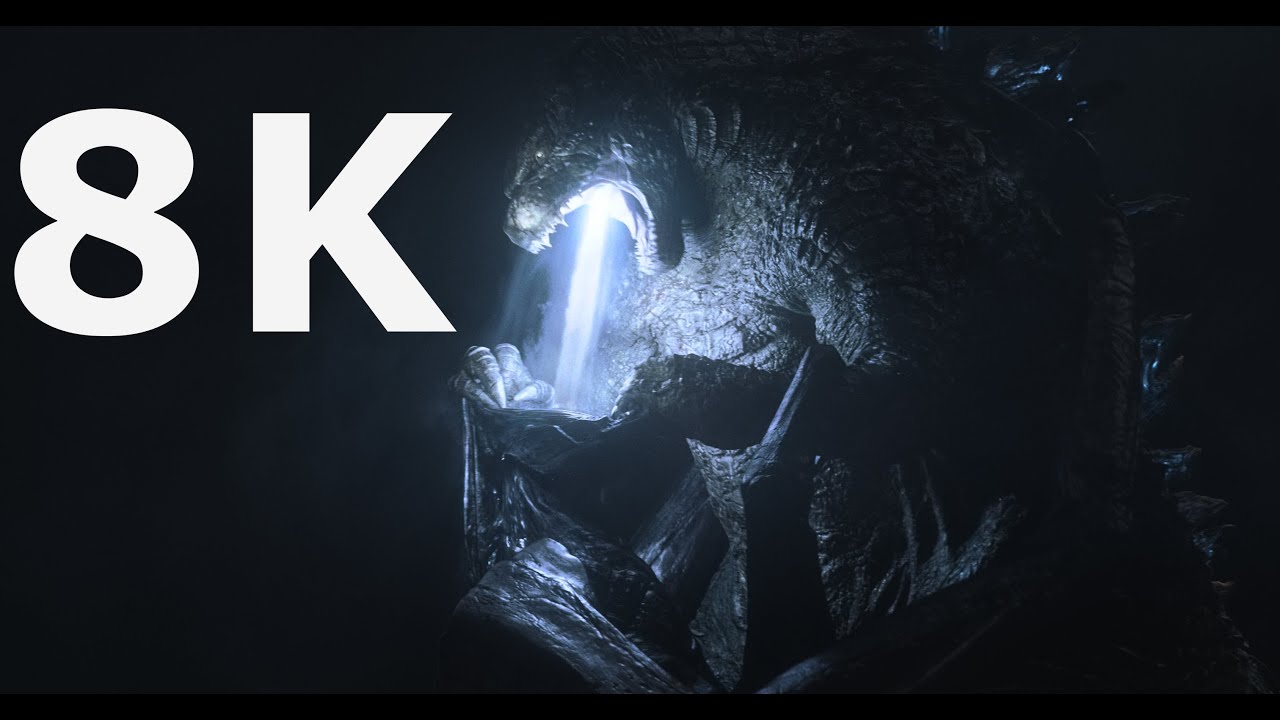 The Female MUTO's Death | Godzilla 2014 | 8K | Flac. - YouTube