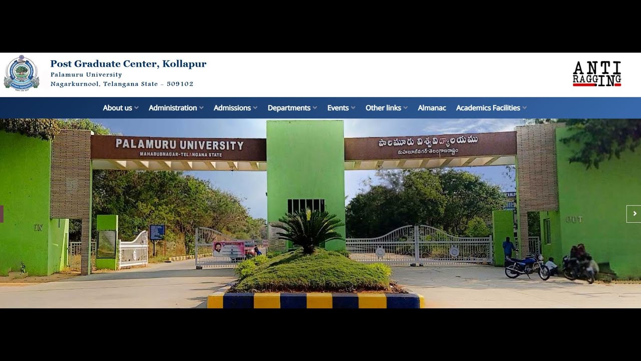 palamuru university pg centre kollapur nagarkurnool 60 mba seats / ts ...