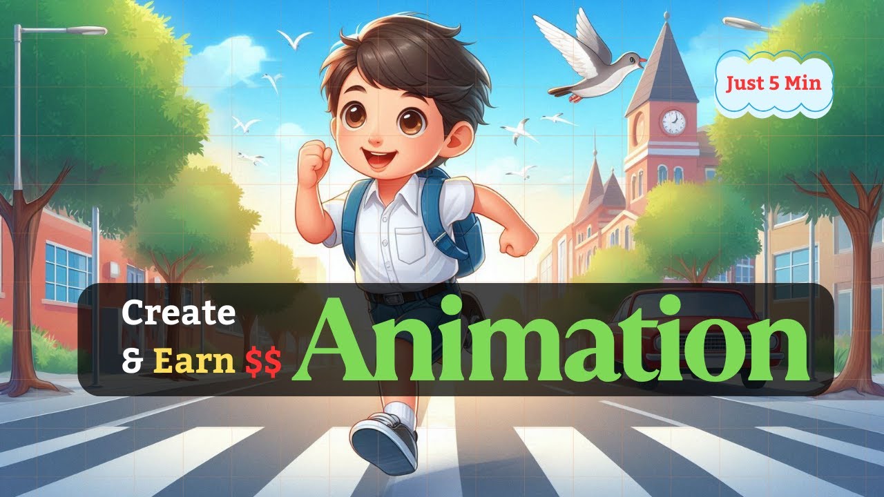 How to create Animation video in just 5 Min.सिर्फ 5 मिनट में एनीमेशन ...