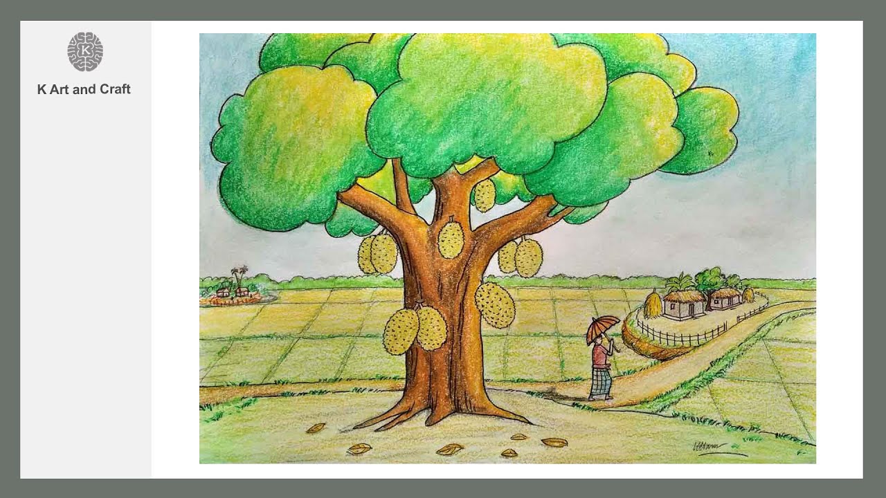 Summer Tree Drawing
