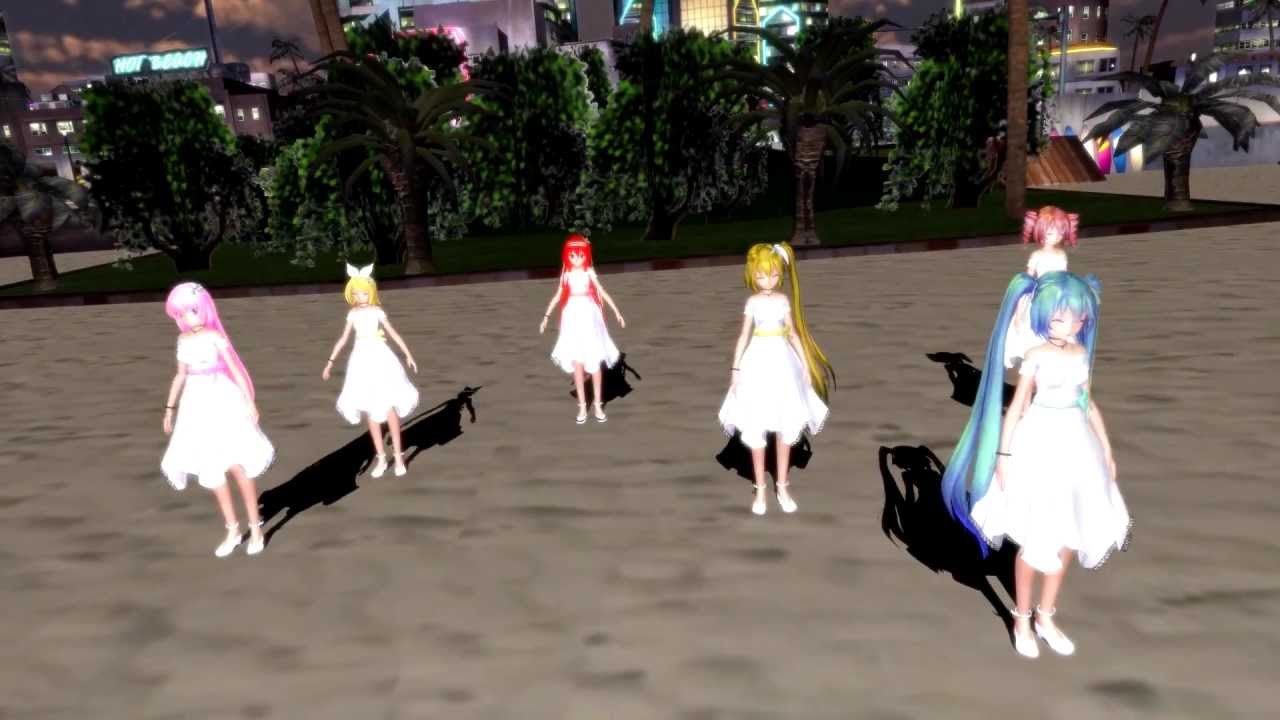「MMD」Electrical Parade-Remix-ネルNeru-リンRin-ミクMiku-ルカLuka-テトTeto-呪音Juon ...