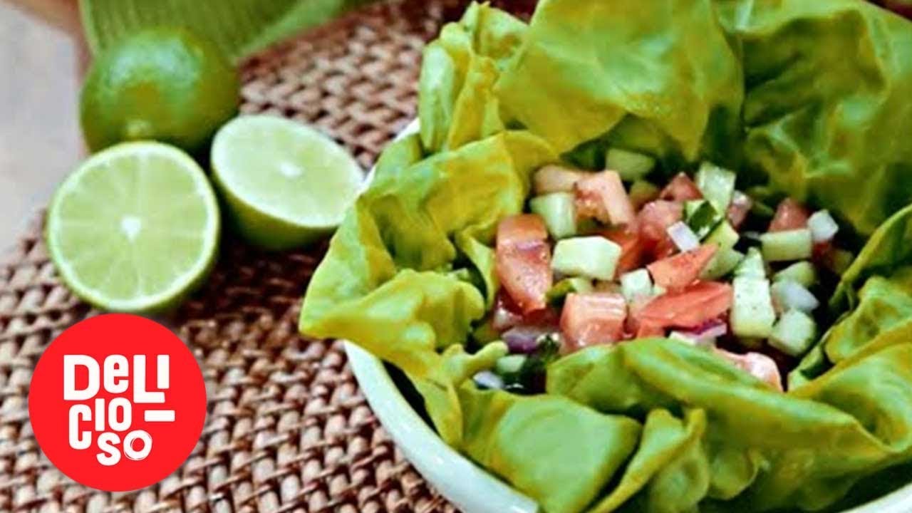 Ensalada de pepino persa con tomate | Delicioso Mundialista - YouTube