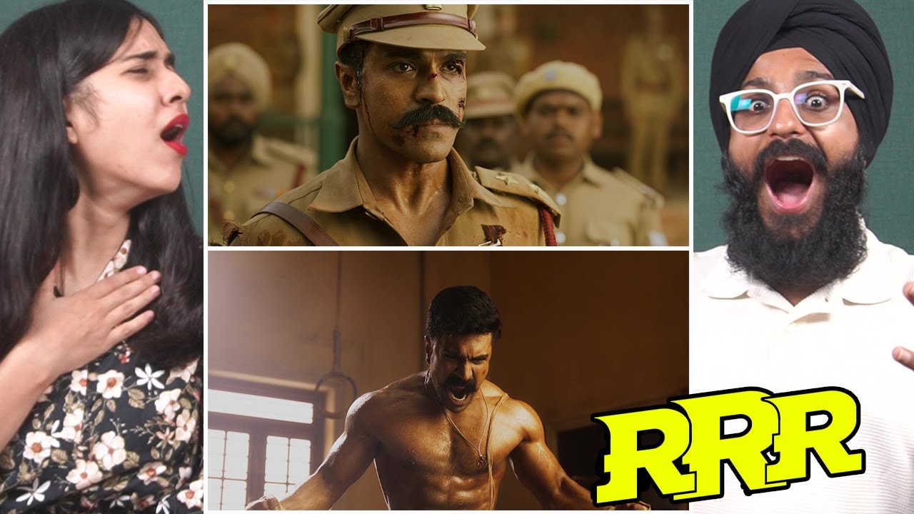 RRR RAM CHARAN FIRE INTRO SCENE REACTION | Muskan’s First Time Watching ...