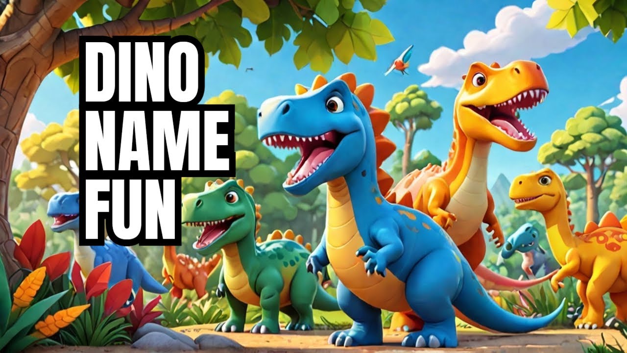 Dinosaur Adventure | Learn Dinosaur Names For Kids | Dinosaur Names For ...