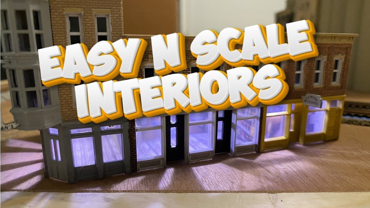 Making a simple N scale interior - YouTube