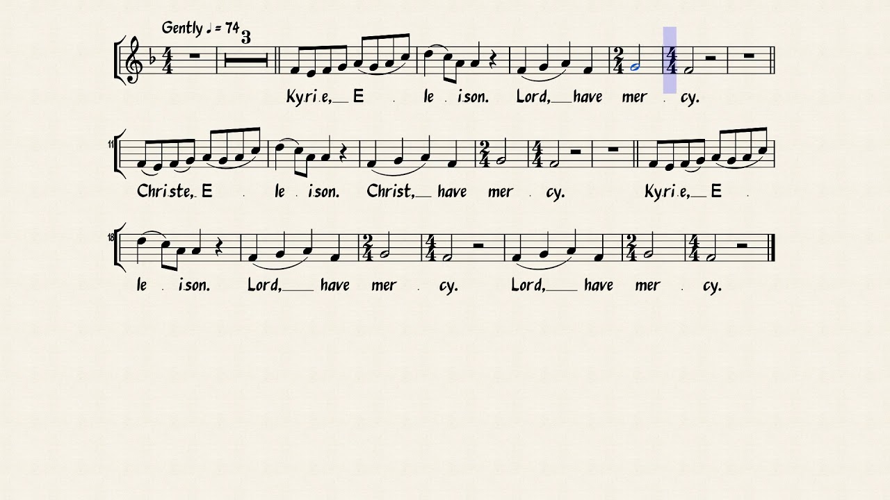 Kyrie - Lord Have Mercy - Vocal - Matt Maher, Tam Le, Ike Ndolo- Mass ...