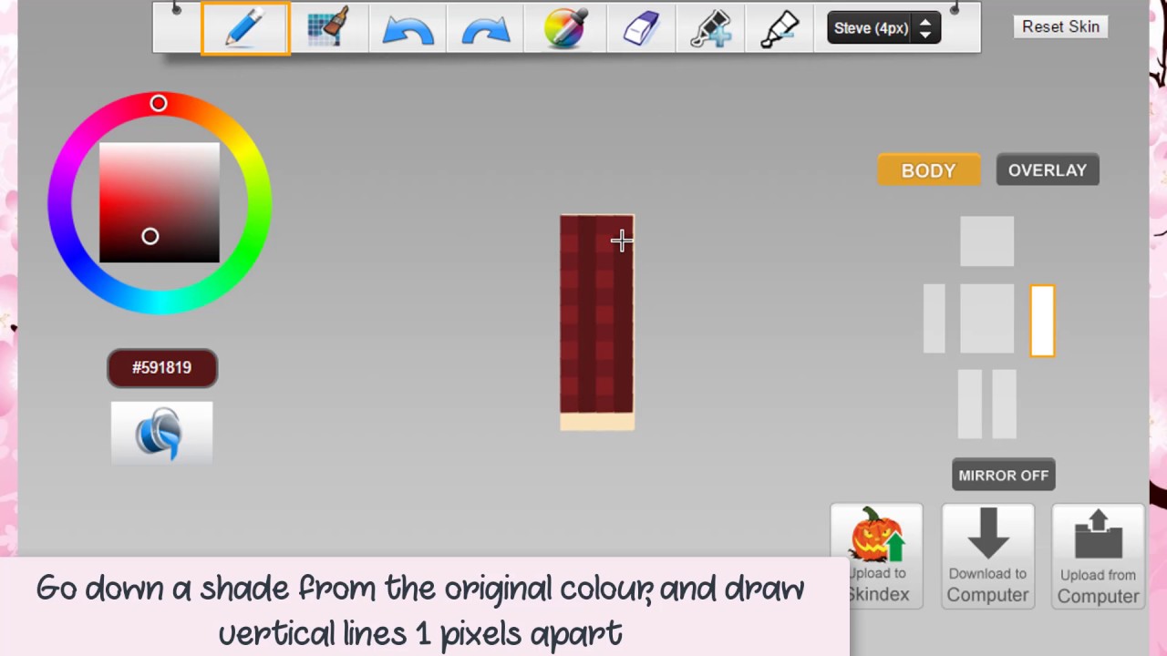 {Tutorial} Minecraft Skins - How To Do a Flannel Shirt - YouTube