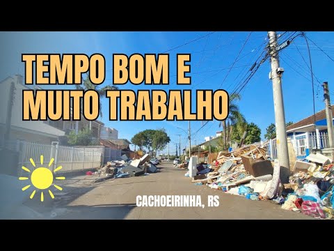 Cachoeirinha, RS ainda com muitos estragos da enchente, temperatura subindo - 07/06/2024