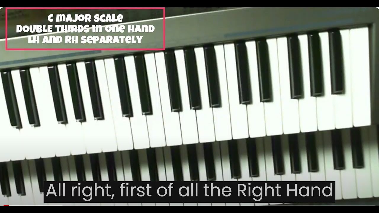 C Major Scale In 3rds Piano