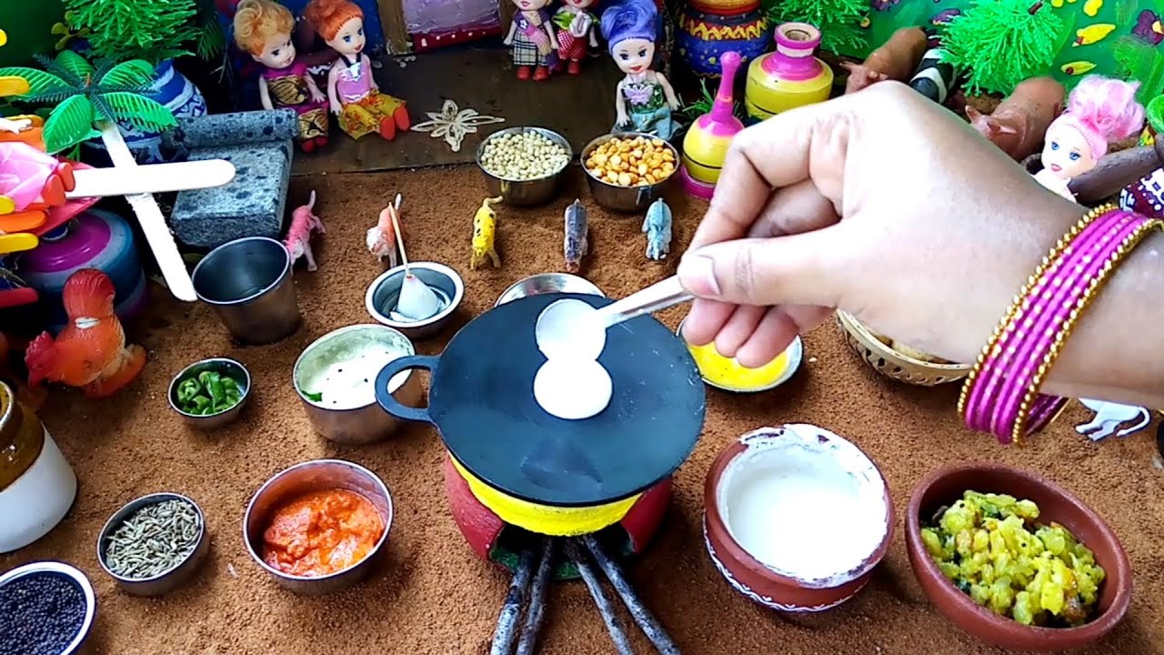 Miniature Mysore Masala Dosa | Mini Masala Dosa Recipe | Miniature ...