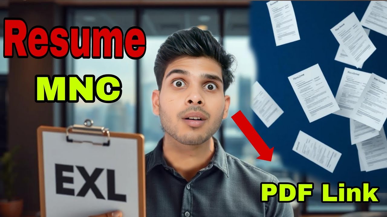 How to Make a Resume for MNC Jobs (with Examples) - YouTube