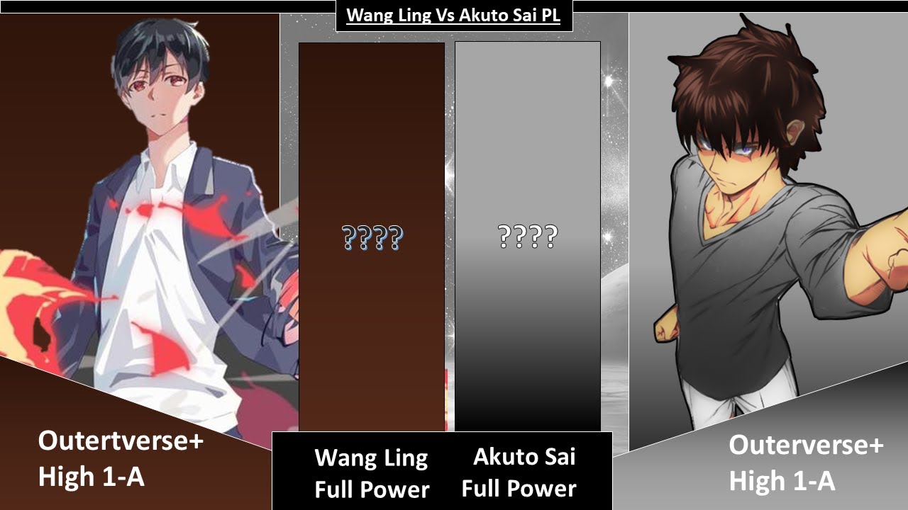 Akuto Sai Vs Wang Ling Power Level - YouTube