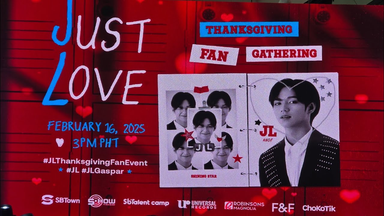 JL - JUST LOVE THANKSGIVING FAN GATHERING - FEB 16, 2025 - YouTube