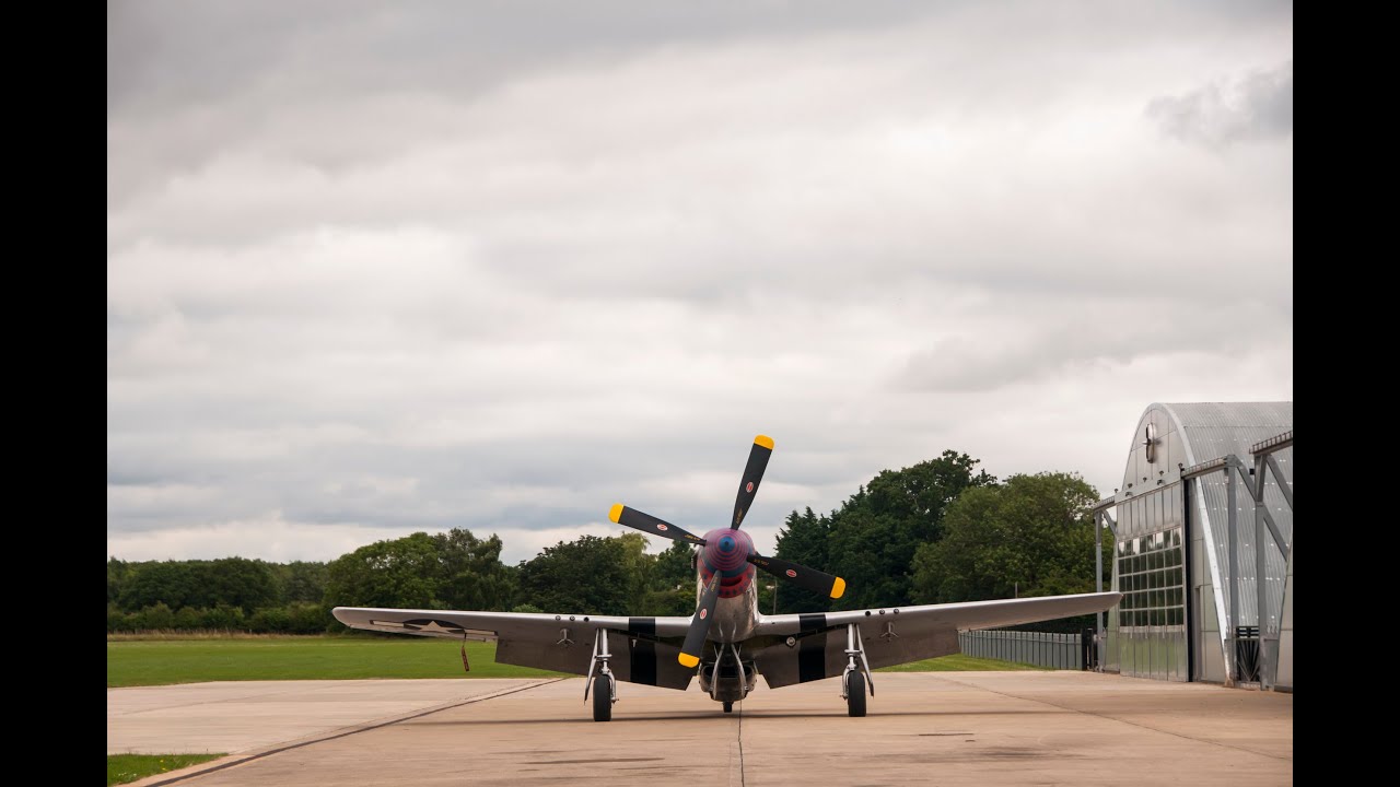 Spitfire & P51 Mustang at Sywell Aerodrome - Merlin power - YouTube